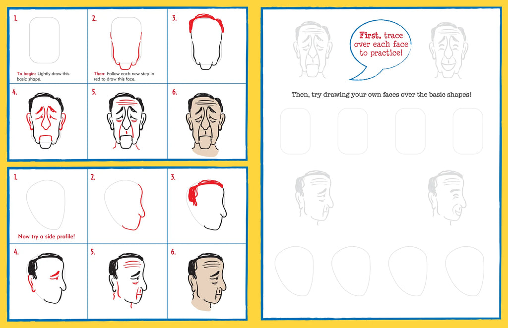 LEARN TO DRAW . . . FACES!