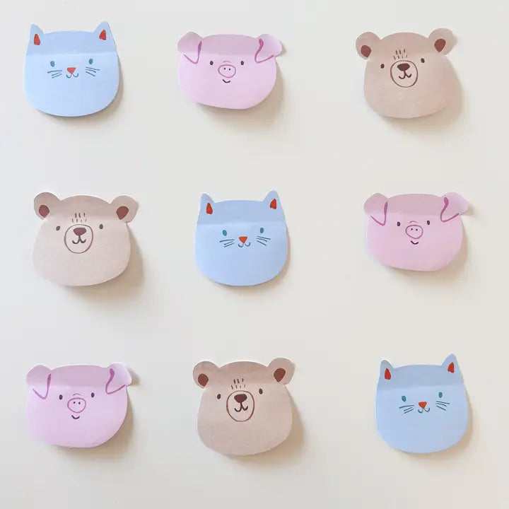 PIG FUNNY FACES STICKY NOTES