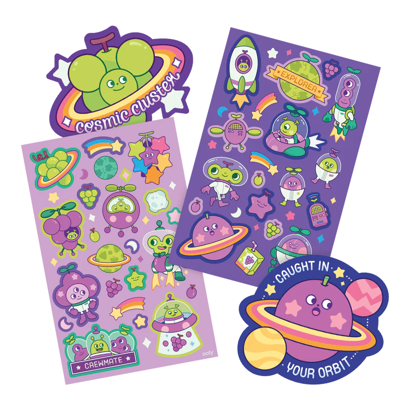 SCENTED SCRATCH STICKERS: GRAPE GALAXY
